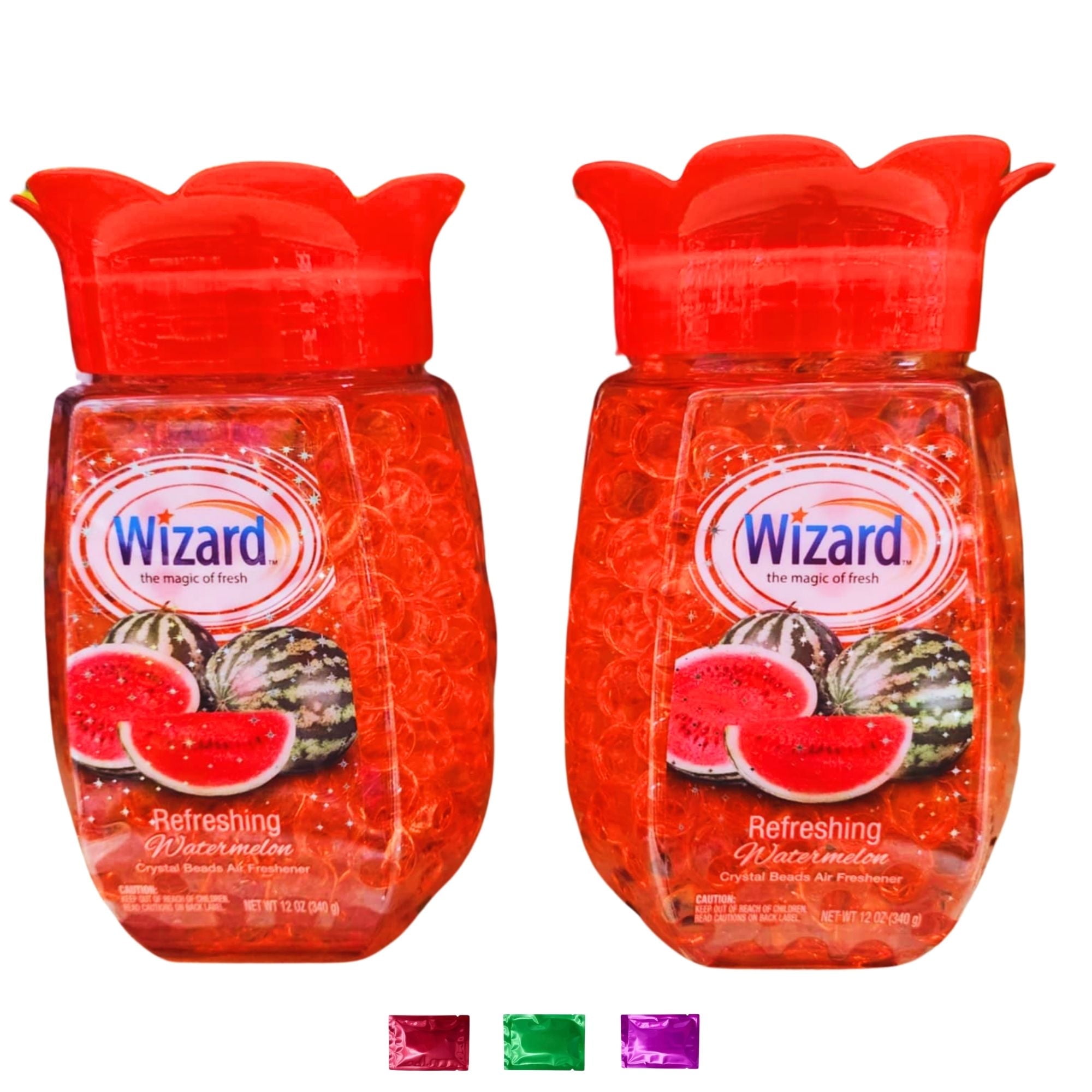Wizard Watermelon Crystal Beads Air Freshener 12 Oz 2 Pack, Long ...