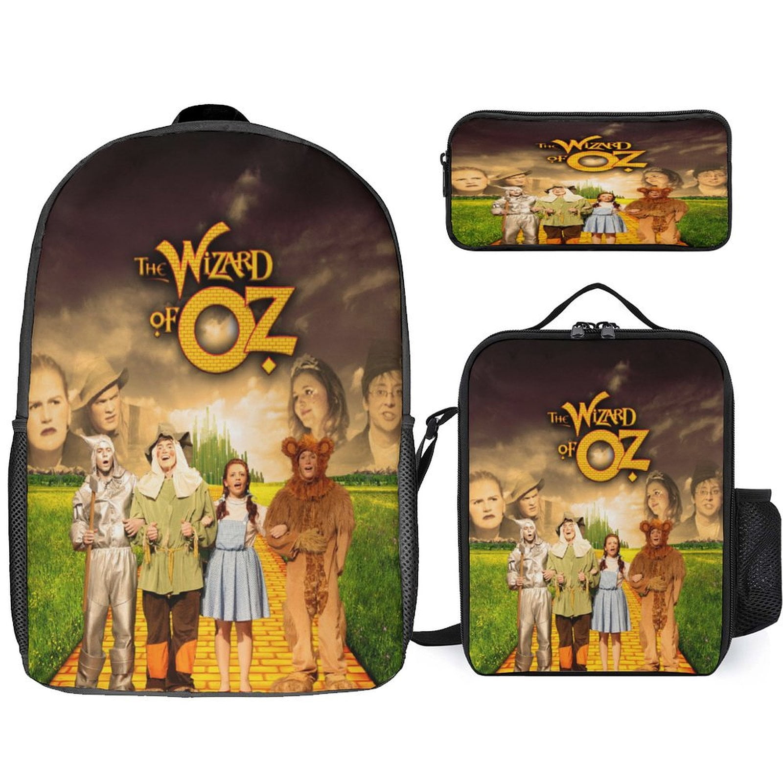 Wizard of O Backpack 3PCS Backpack Set Lunch Box and Pencil Case ...