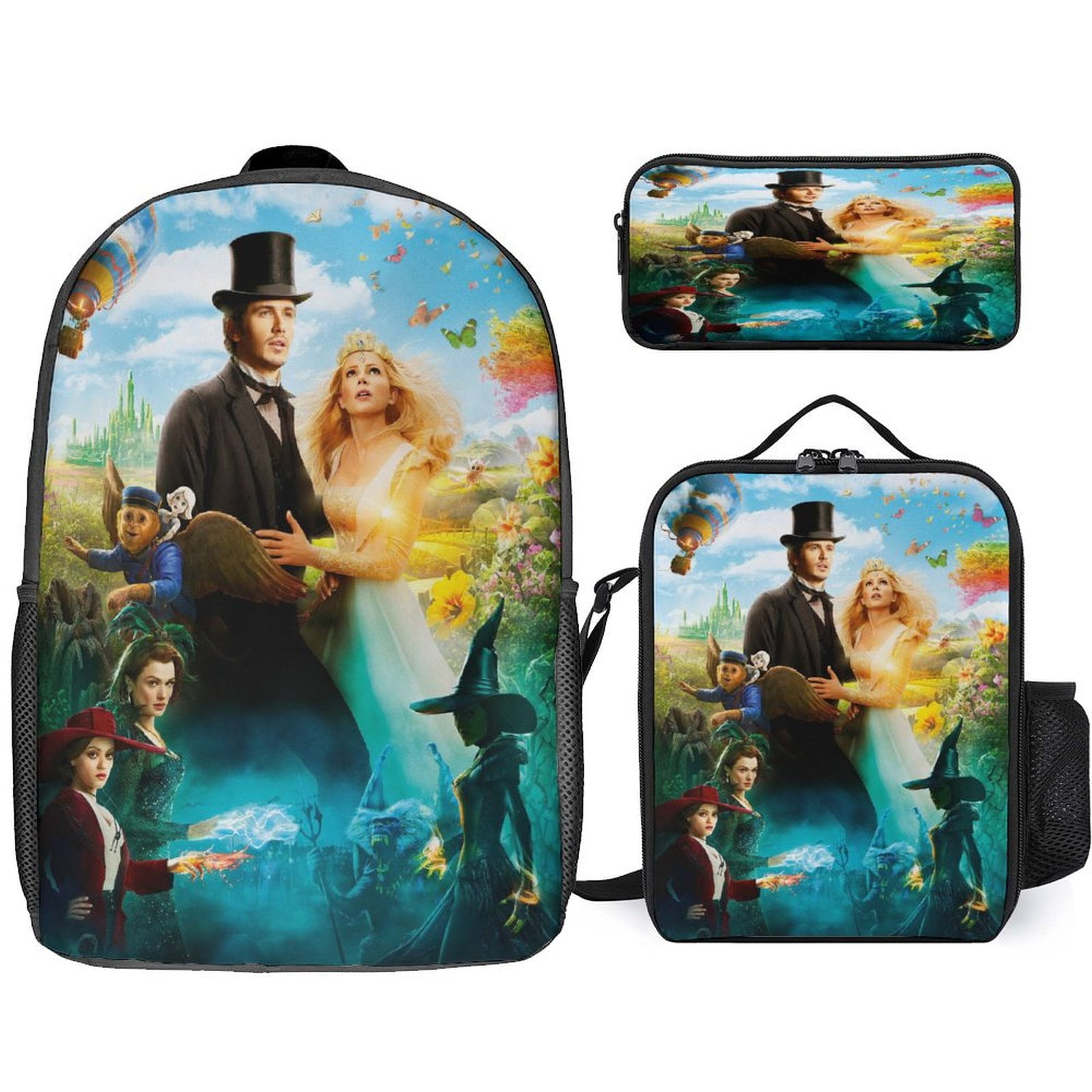 Wizard of O Backpack 3PCS Backpack Set Lunch Box and Pencil Case ...