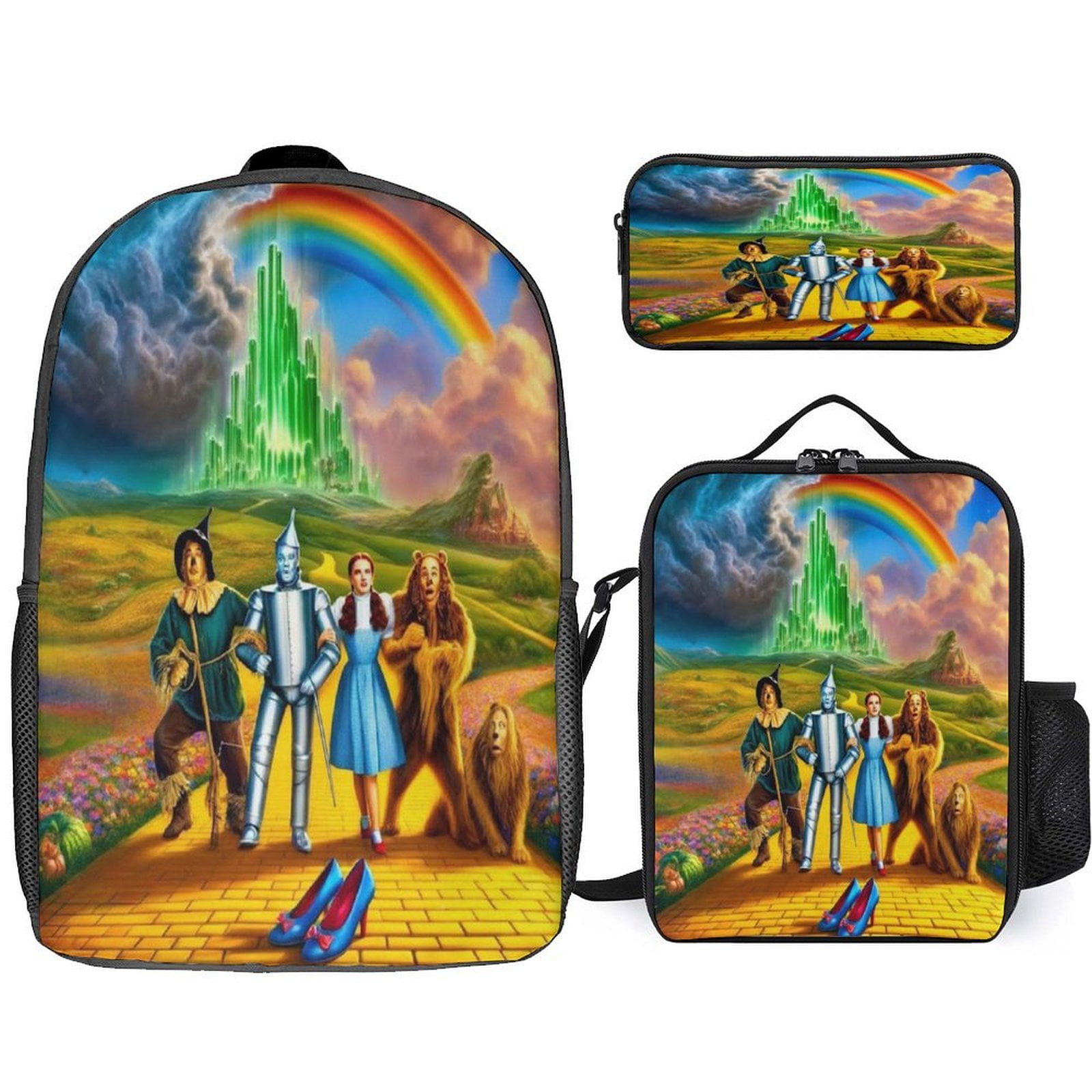 Wizard of O Backpack 3PCS Backpack Set Lunch Box and Pencil Case ...