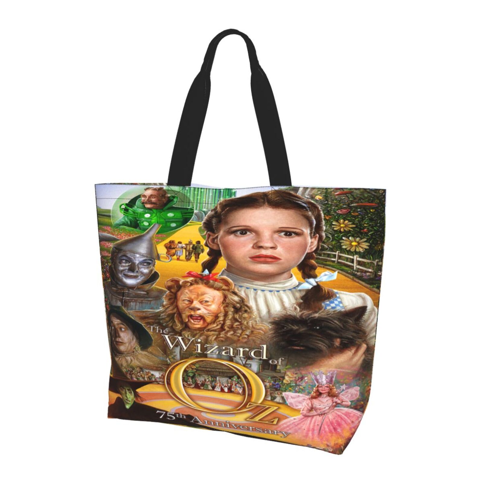 Wizard of O Cute Extra Large Canvas Tote Bag for Gym Beach Travel ...