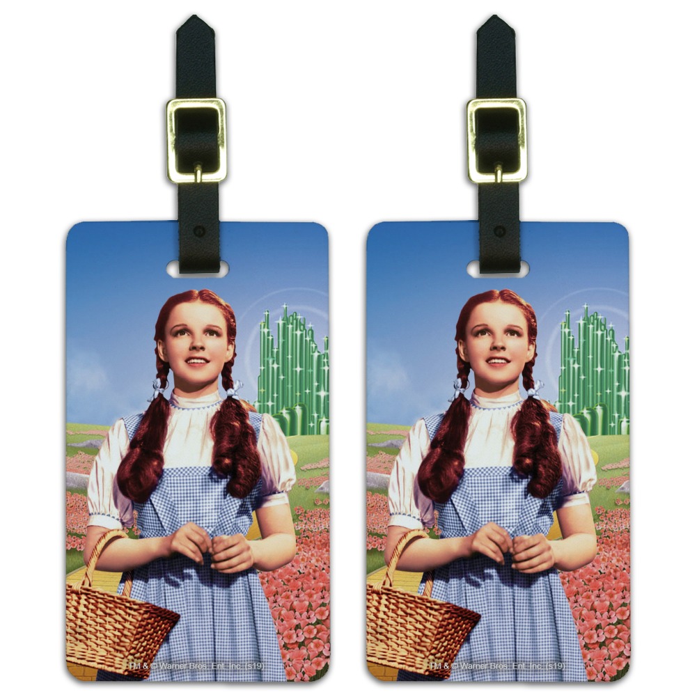 Wizard of Oz Dorothy Character Luggage ID Tags Suitcase Carry-On Cards ...