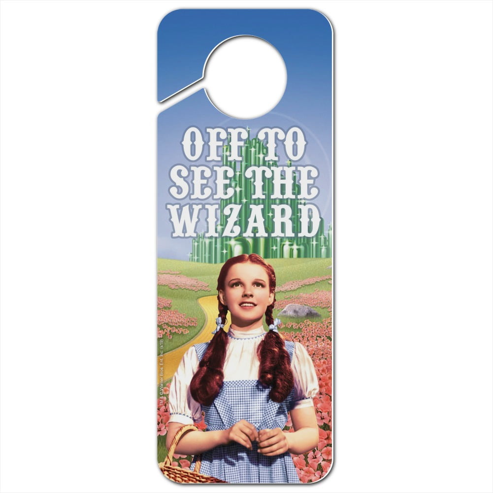 Wizard of Oz Dorothy Character Plastic Door Knob Hanger Sign - Walmart.com