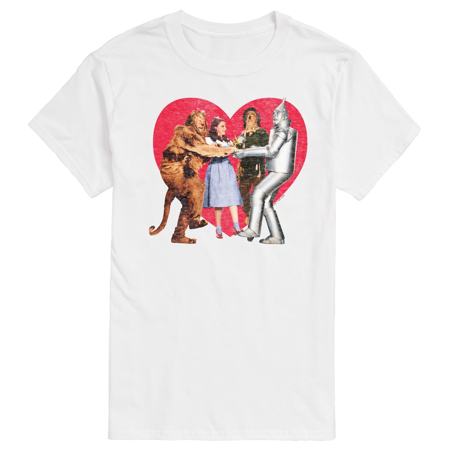 Wizard of Oz - Dorthy and Friends Photo Heart - Men's Short Sleeve ...