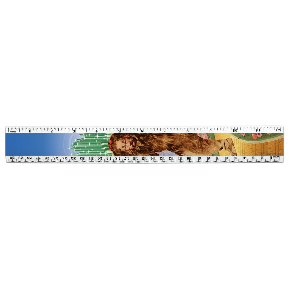 Wizard of Oz Lion Character 12 Inch Standard and Metric Plastic Ruler ...