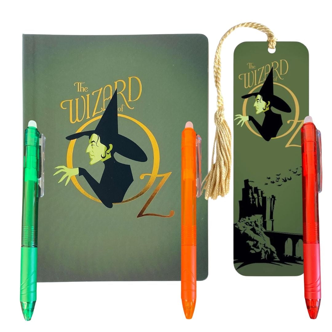 Wizard of Oz Stationery Set – Wicked Witch Softcover Journal, Bookmark ...