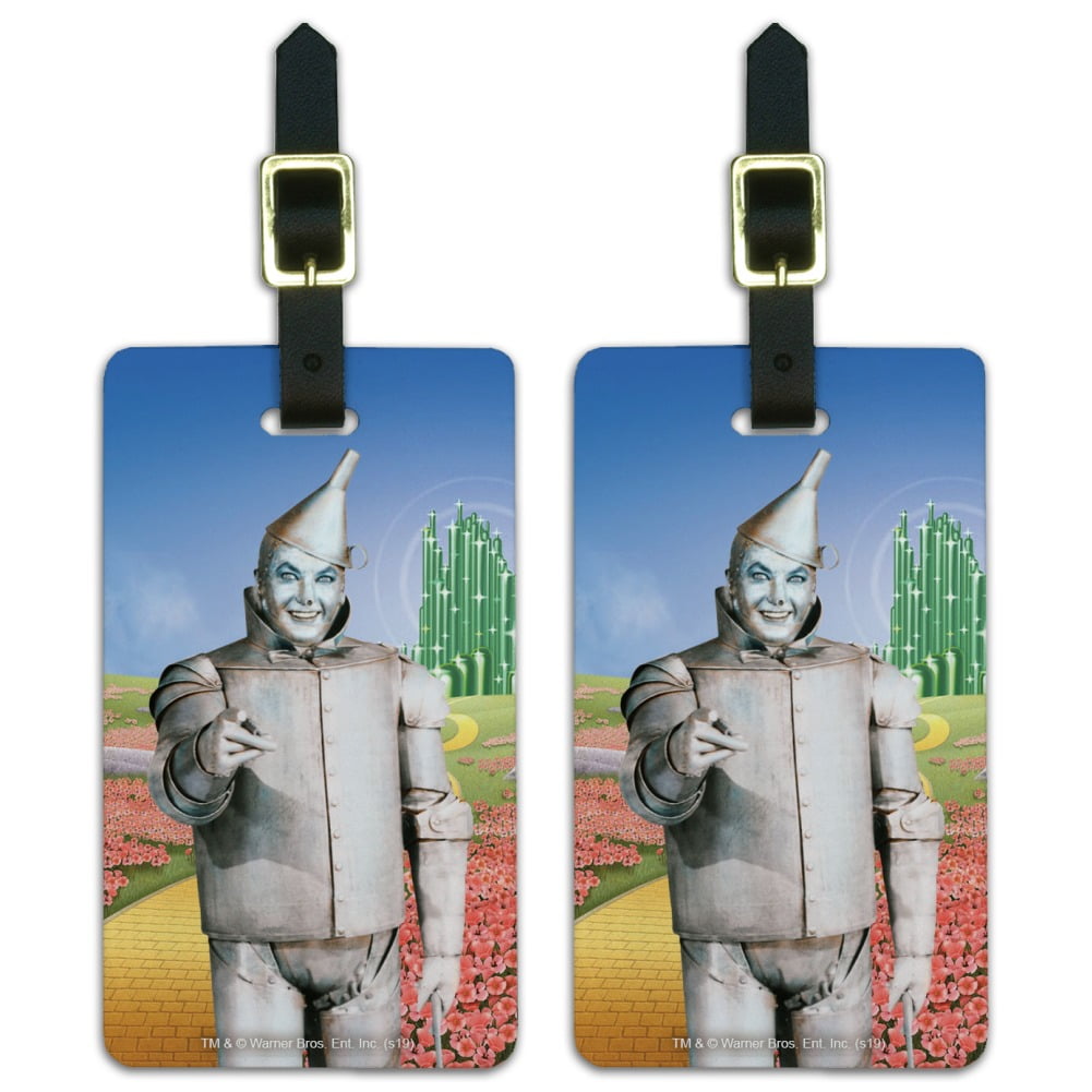 Wizard of Oz Tin Man Character Luggage ID Tags Suitcase Carry-On Cards ...