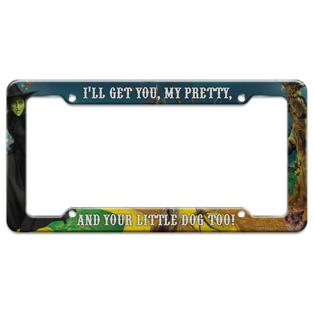 Wizard of Oz Wicked Witch Character License Plate Tag Frame - Walmart.com