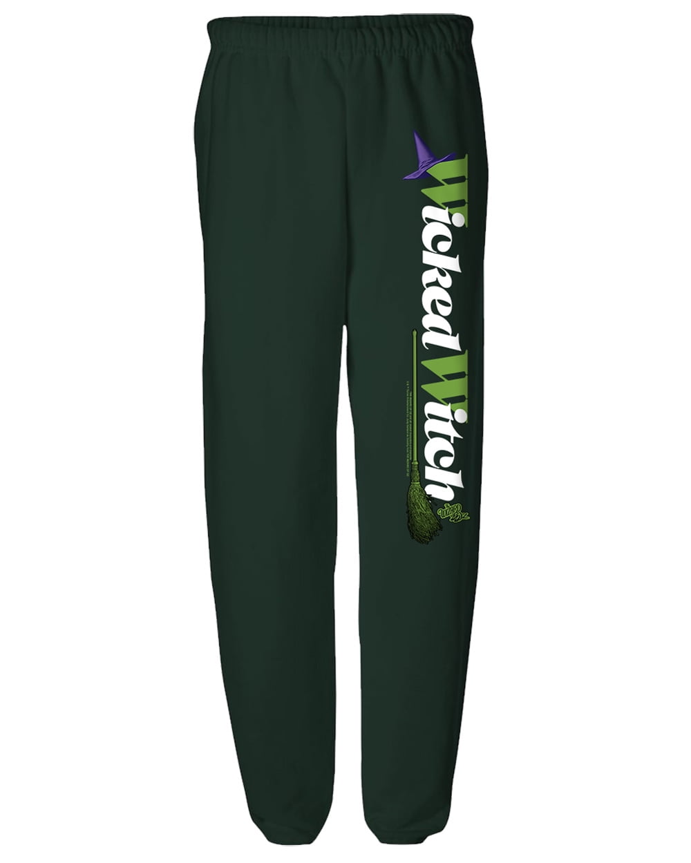 Wizard of Oz Wicked Witch Mens Jogger Sweatpants, Hunter Green, Large ...