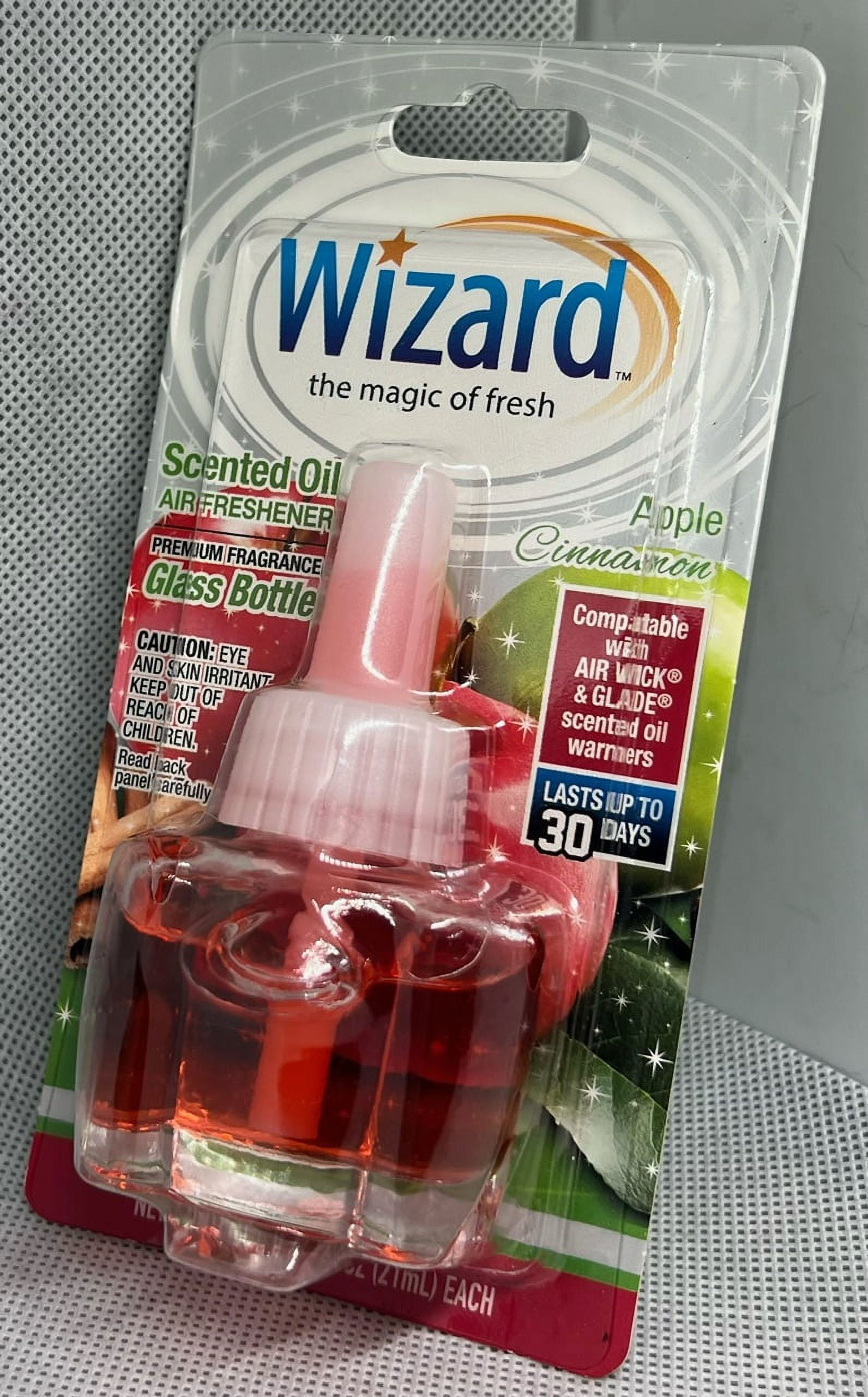 Wizard the Magic of Fresh Scented Oil Air Freshener Apple Cinnamon ...