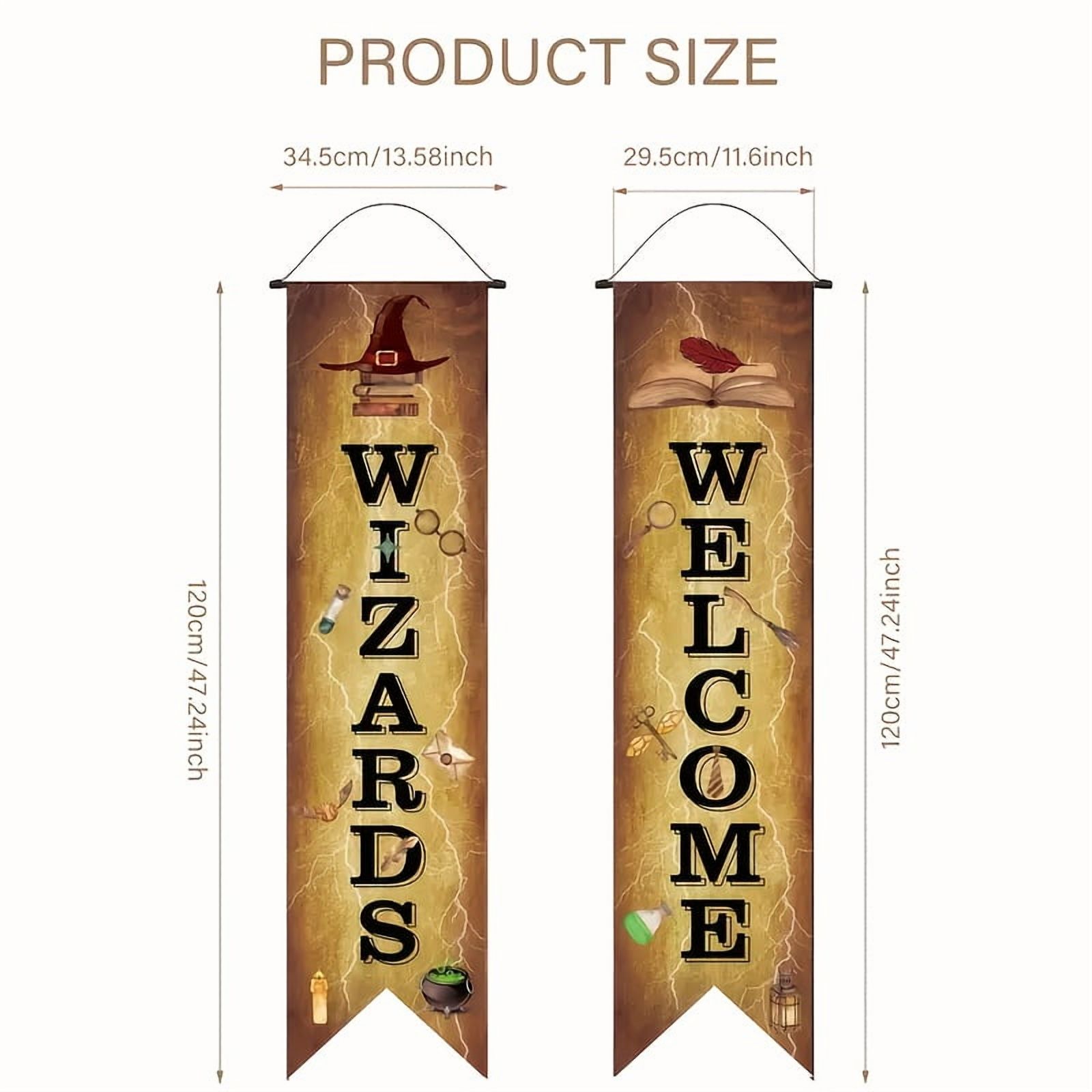 Wizard theme party decoration kit, magic theme door hanging flag ...