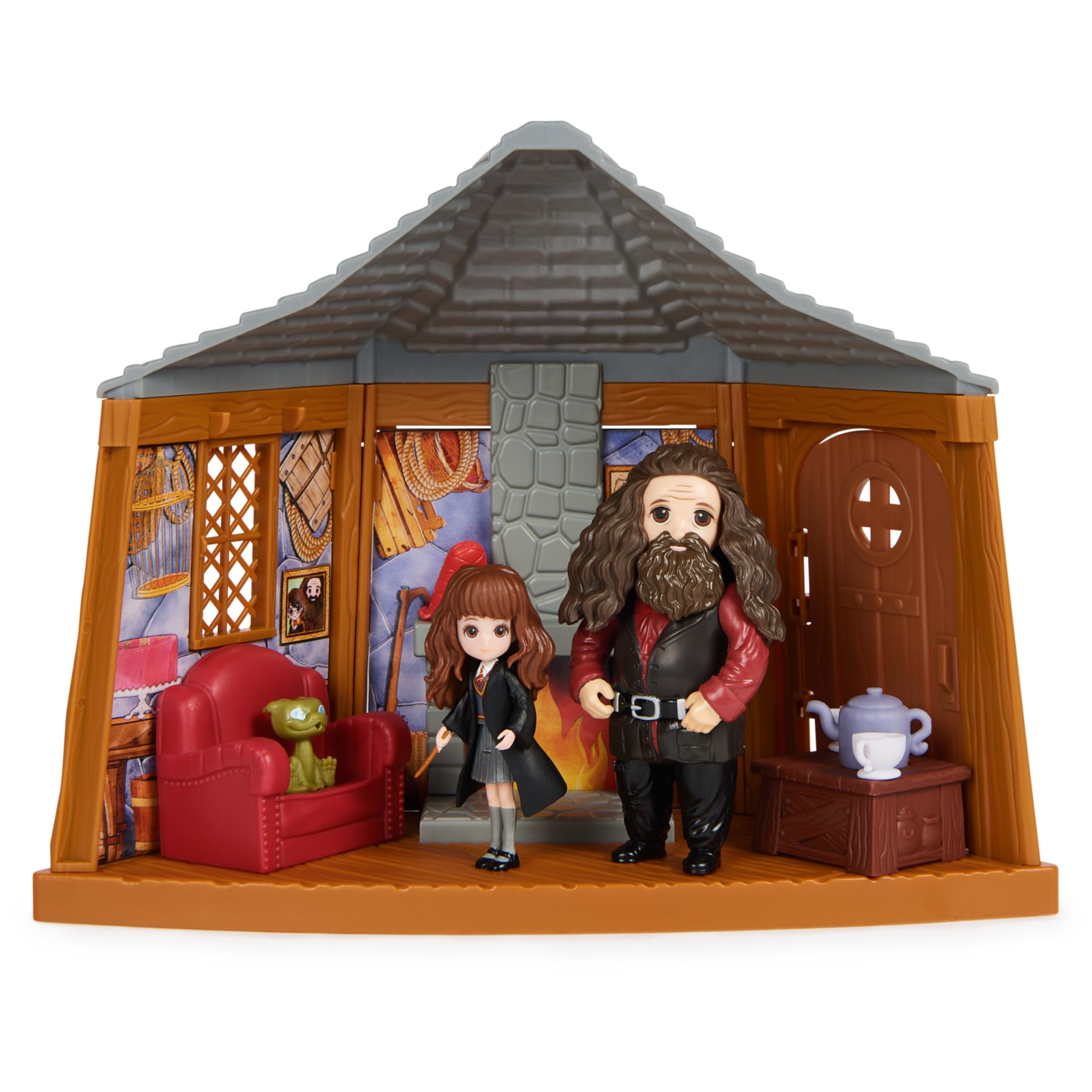 Wizarding World Harry Potter, Magical Minis Hagrid’s Hut Playset with 2 ...