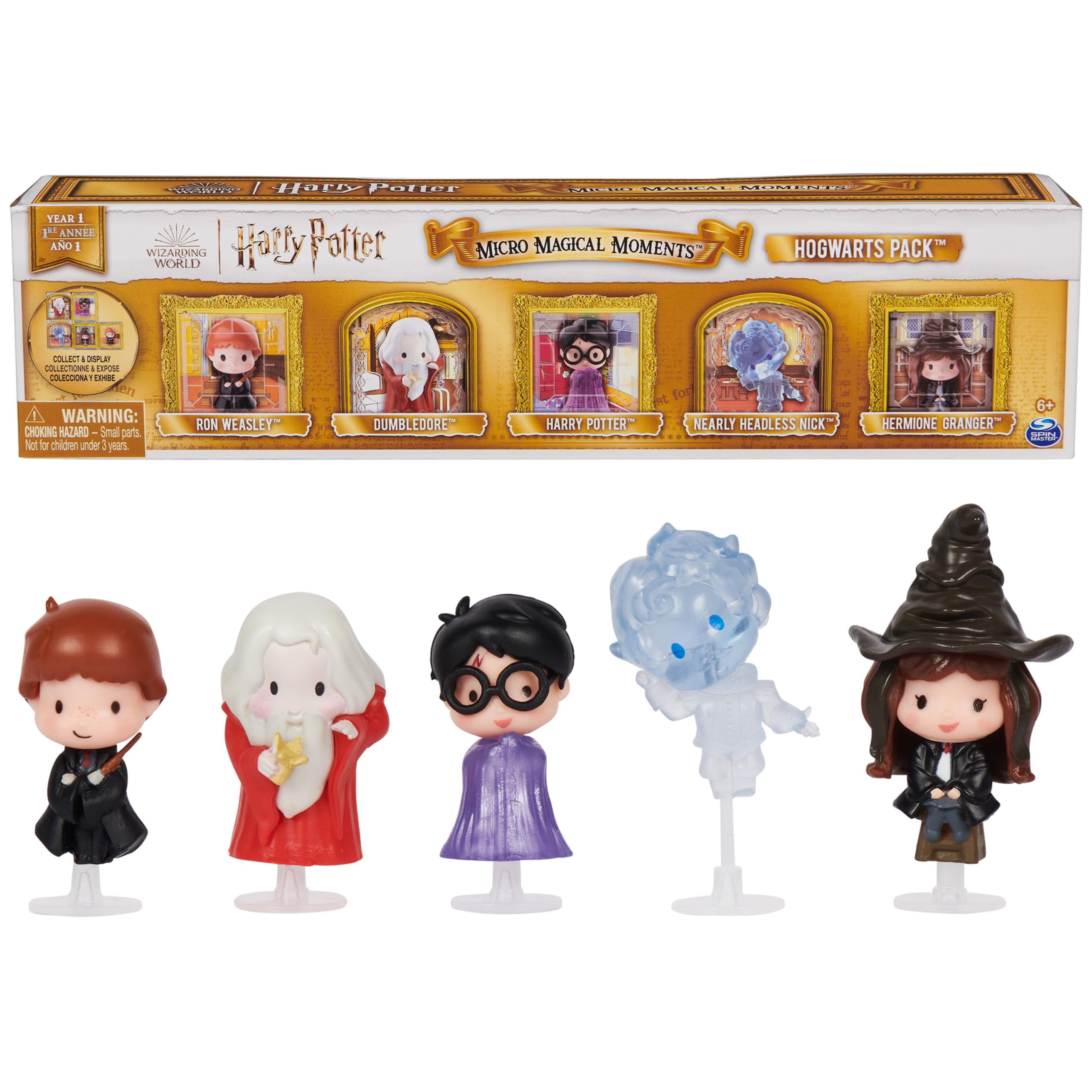Wizarding World Harry Potter, Micro Magical Moments Hogwarts 5-Pack ...