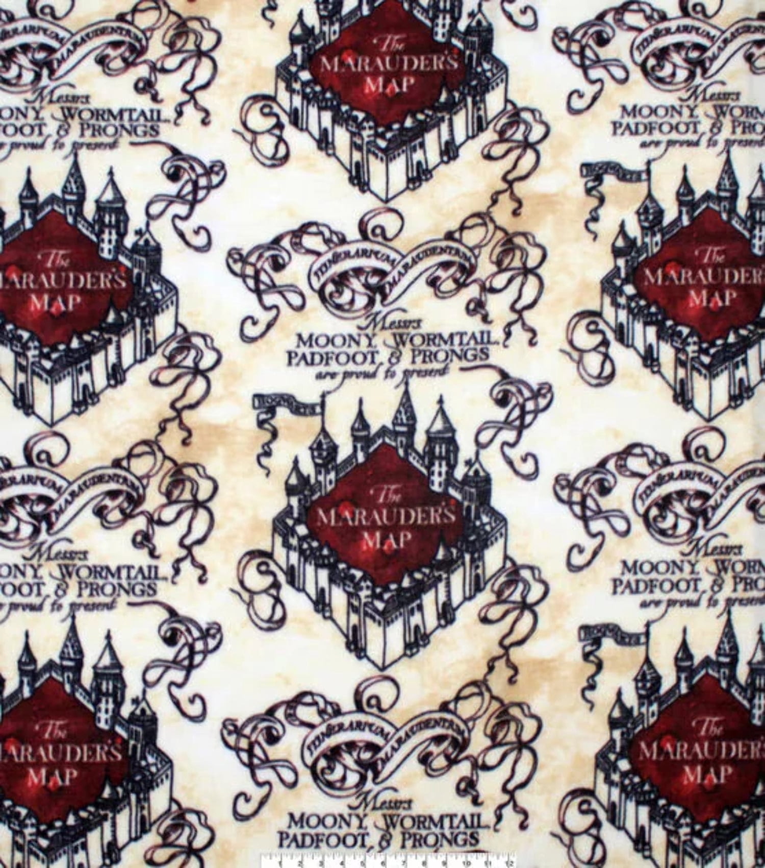 Wizarding World - Marauders Map Fleece Fabric - Walmart.com