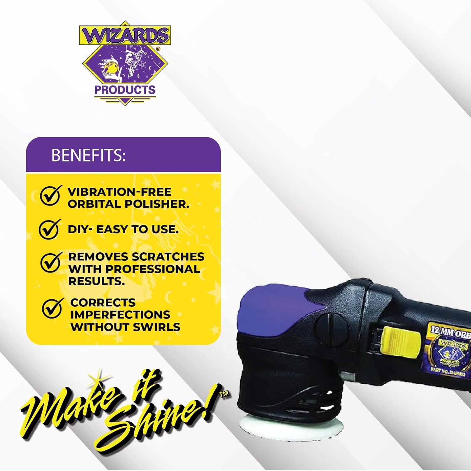 Wizards Buffing Kits DA Mini Polisher Scratch/Swirl Remover Kit + Mini ...
