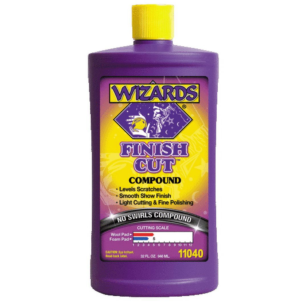 Wizards Finish Cut Compound - Levels Scratches and Brightens Dull ...
