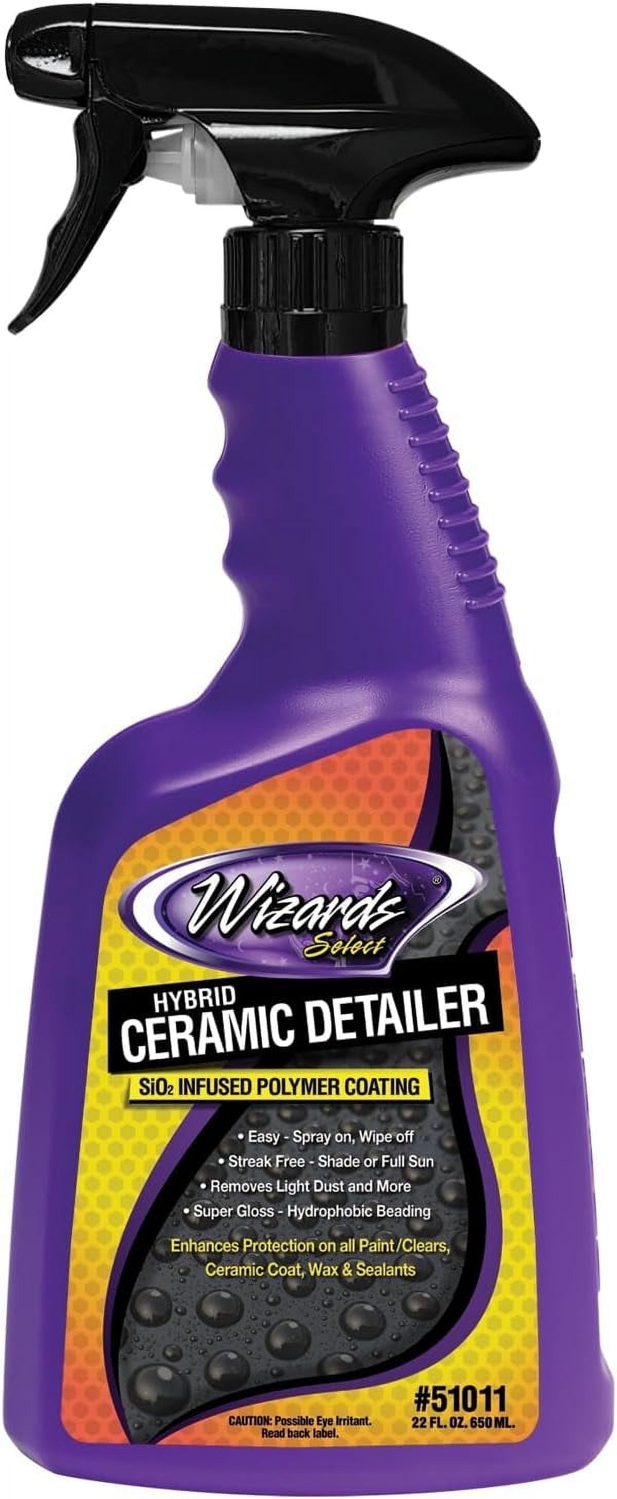 Wizards Products Hybrid Ceramic Car Detailing Spray, Car Polisher ...