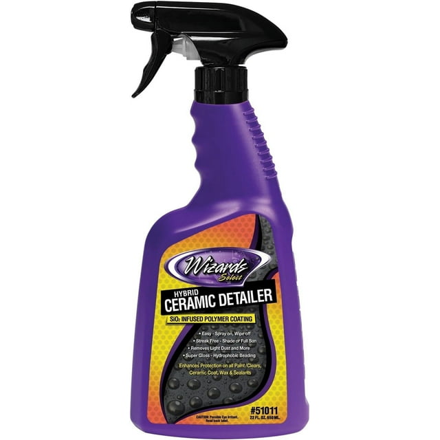 Wizards Products Hybrid Ceramic Car Detailing Spray, Car Polisher ...