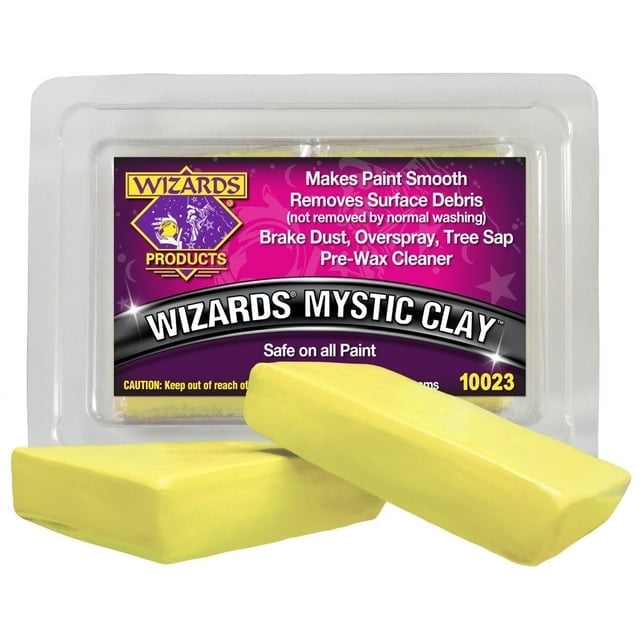 Wizards Mystic Clay Bar - Pliable and Easy to Reshape Clay Block - Surface Dirt and Sap Remover ...