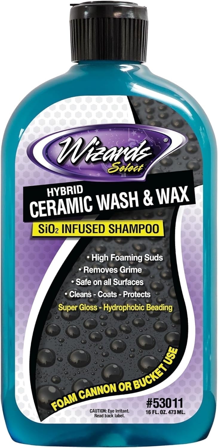 Wizards Products Select Hybrid Ceramic Car Wash & Wax Car Wash Soap Car ...