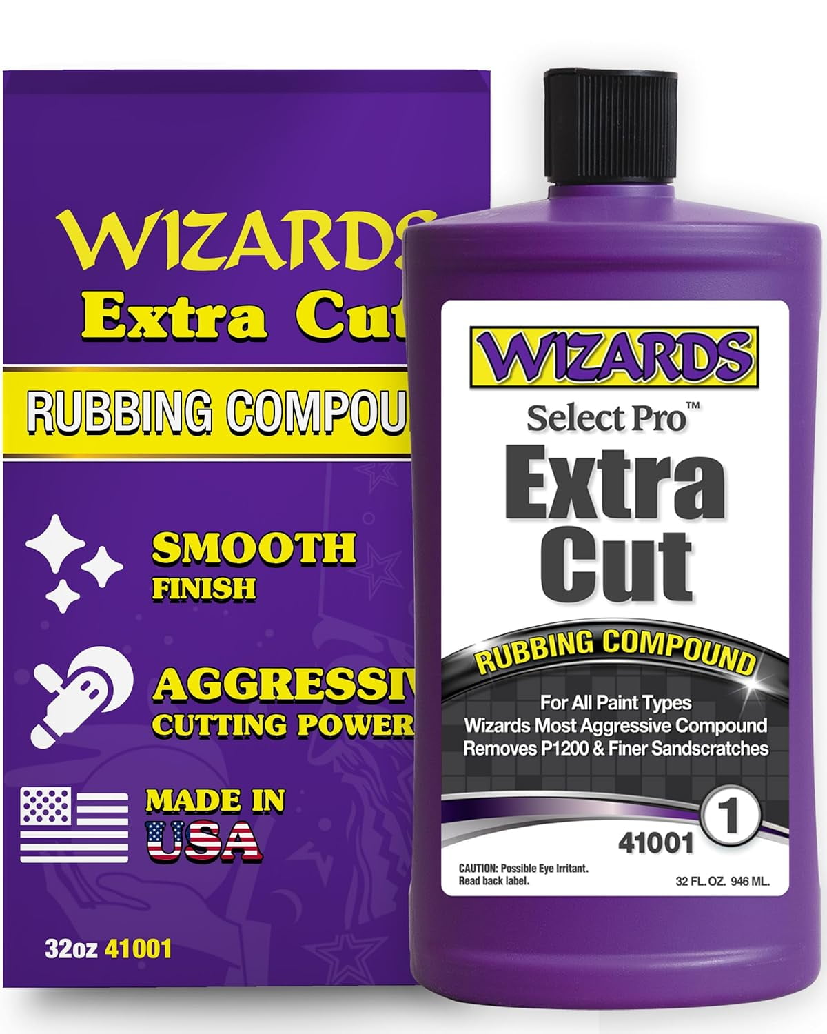 Wizards Select Pro Extra Cutting Compound Step 1 Perfect Match - Car ...