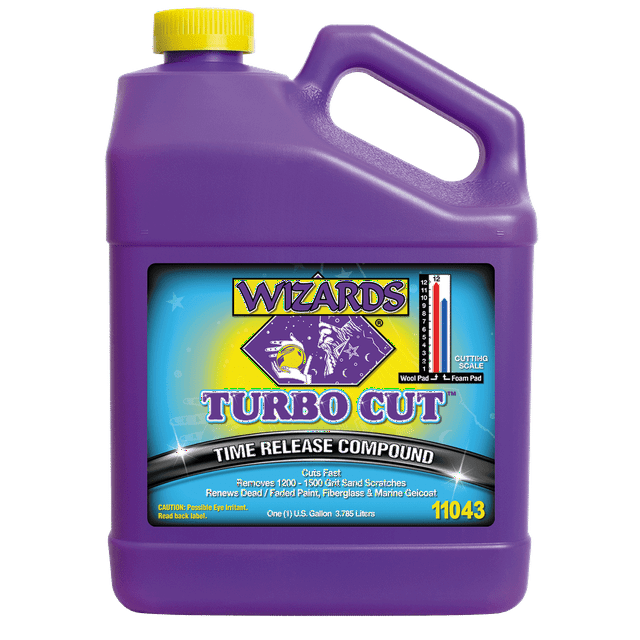 Wizards Turbo Cut Compound - Removes 1200 to 1500 Scratches - Renews ...