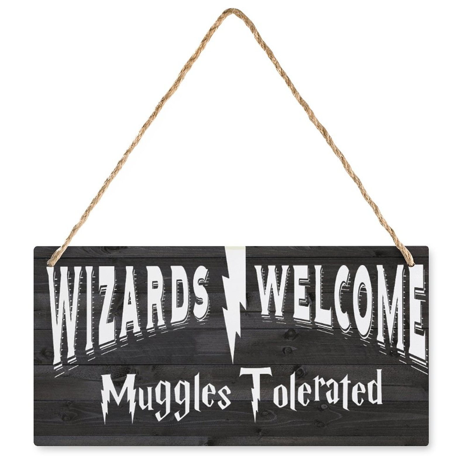 Wizards Welcome Sign Home Decorative Printed Wood Wall Art Sign Yard ...