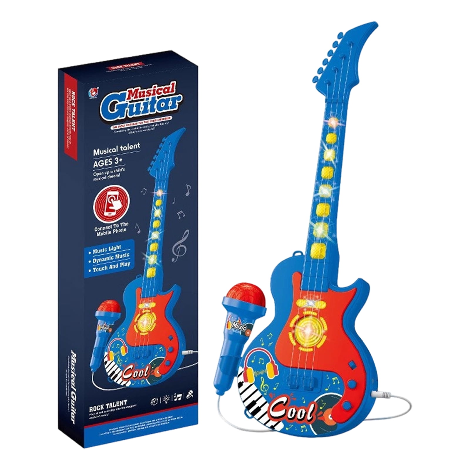 Wizlet Microphone Toys, 2026 New Kids Guitar and Microphone Toy Set ...