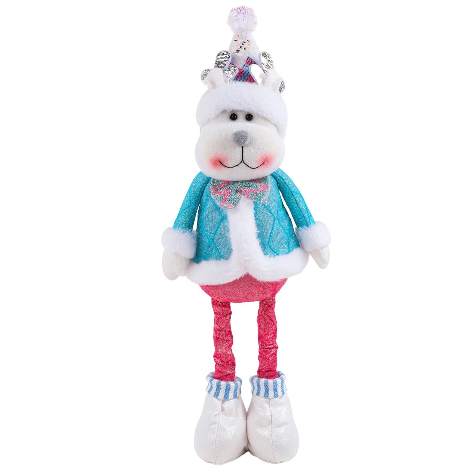Wizlet Stretchable Christmas Plush Dolls for Santa Snowman Reindeer ...