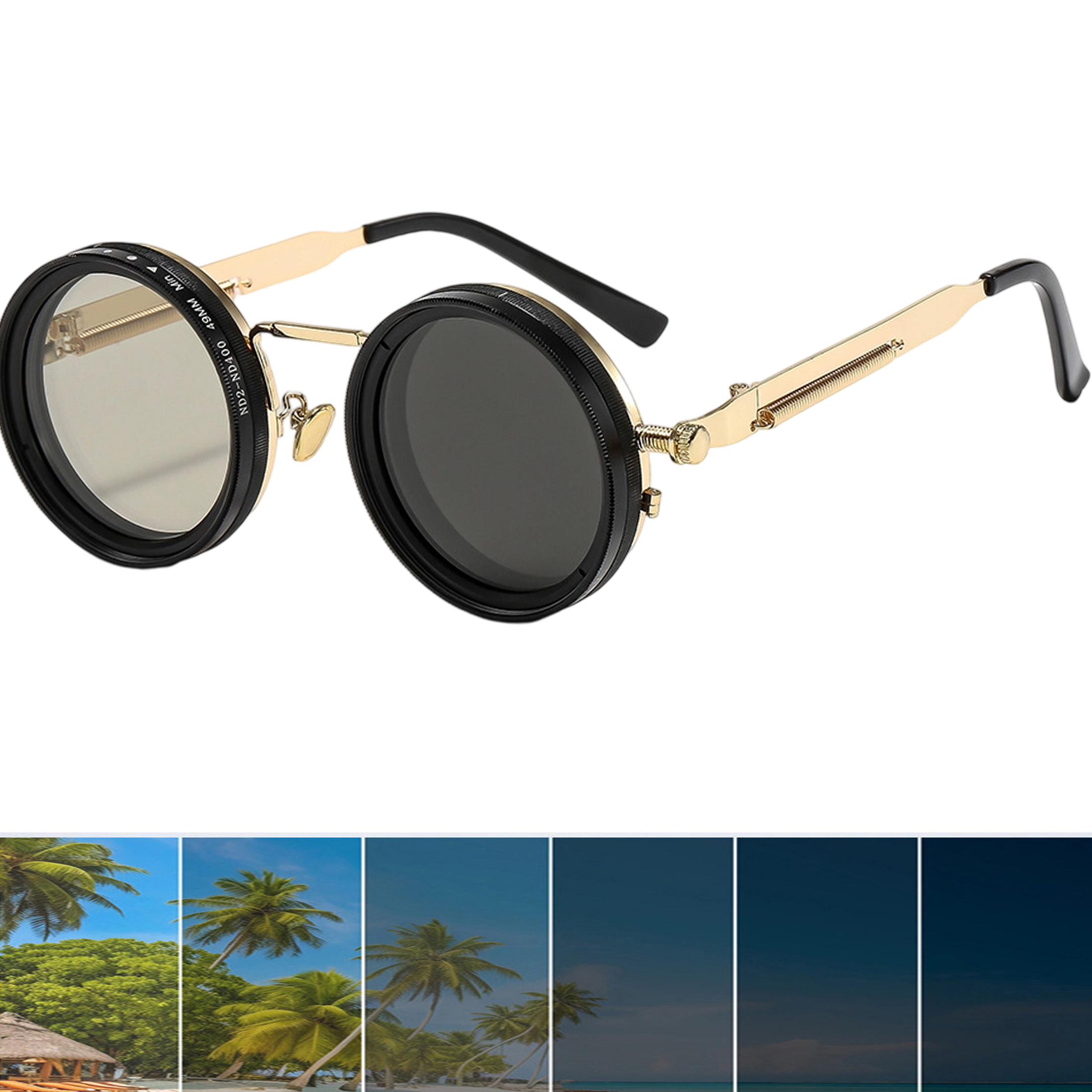 Wizy Sunglasses – Retro ND Filter Adjustable Tint (1-9 Gears) | Unisex ...