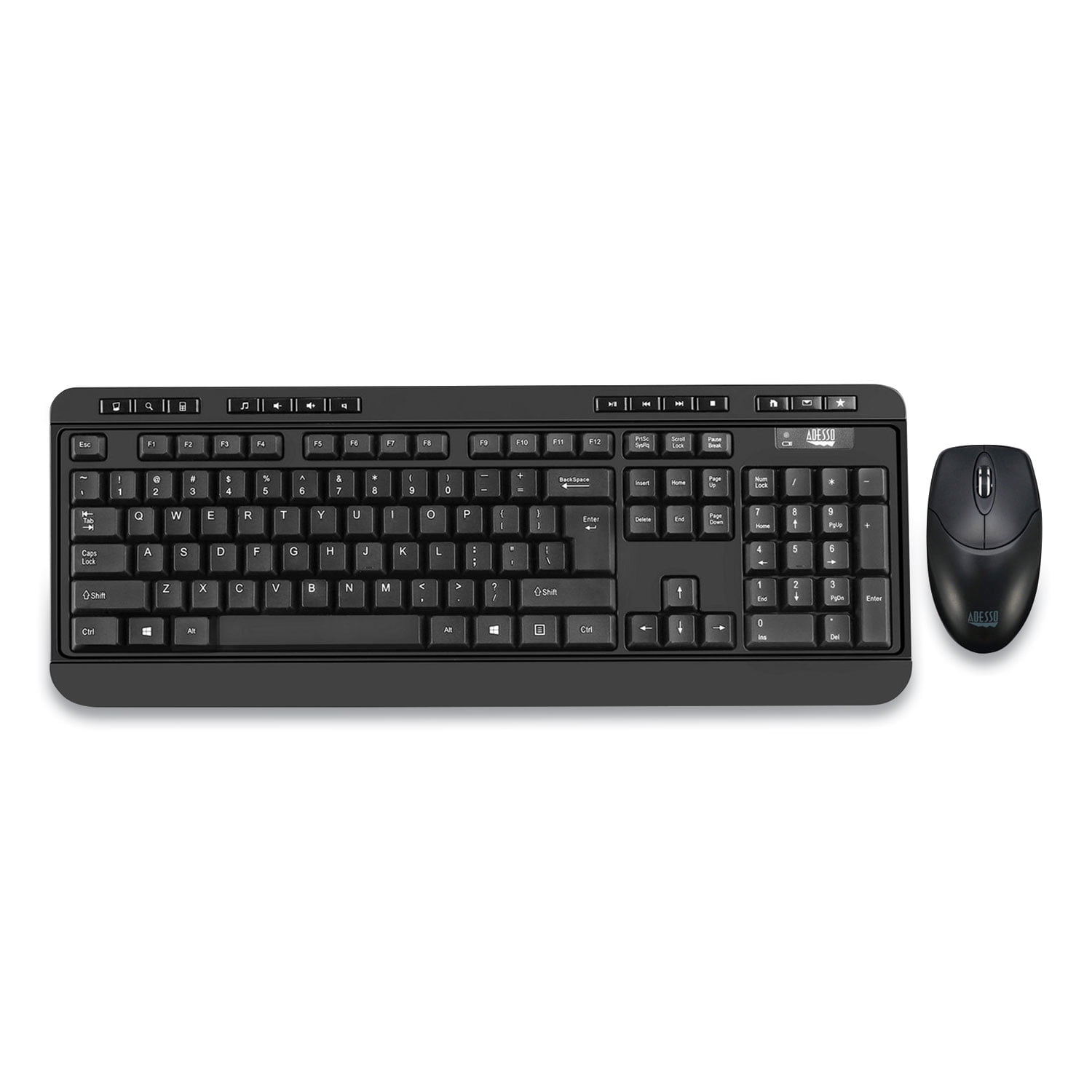 Wkb-1320cb Antimicrobial Wireless Desktop Keyboard And Mouse, 2.4 Ghz ...