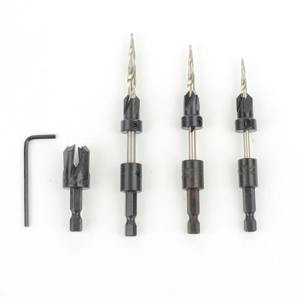 Wl Fuller Countersink With Matching Quick Change Hss Taper Point Drill ...