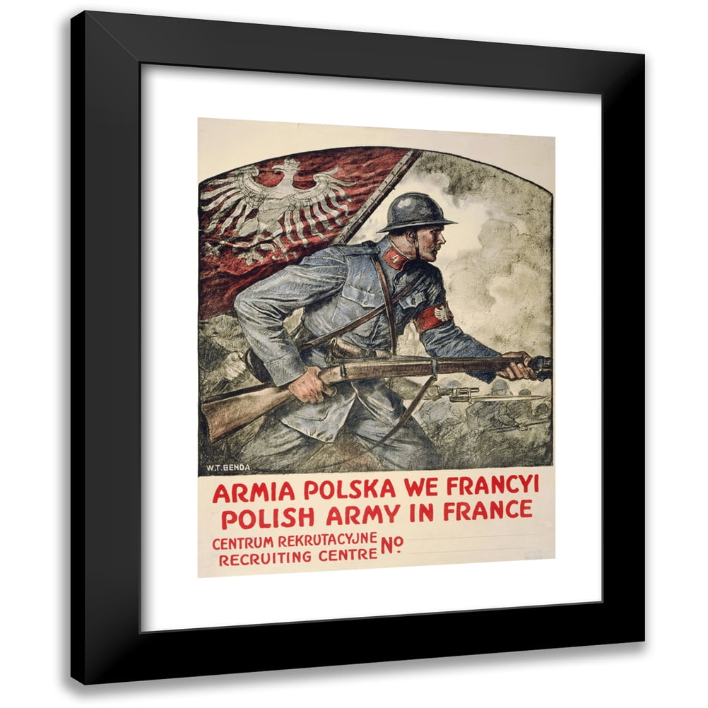 Wladyslaw Theodore Benda 12x14 Black Modern Framed Museum Art Print ...
