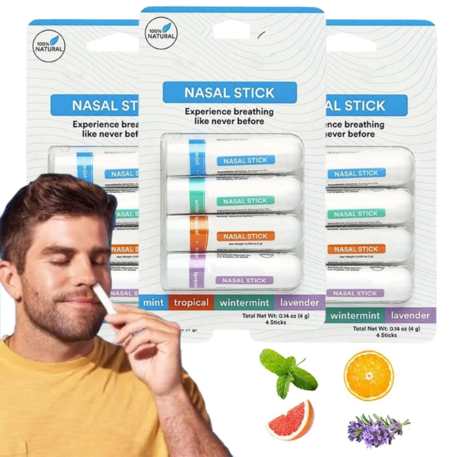 WldBzy Nasal Stick, Nasal Inhaler Stick, Vapor Inhaler Nasal Stick for ...