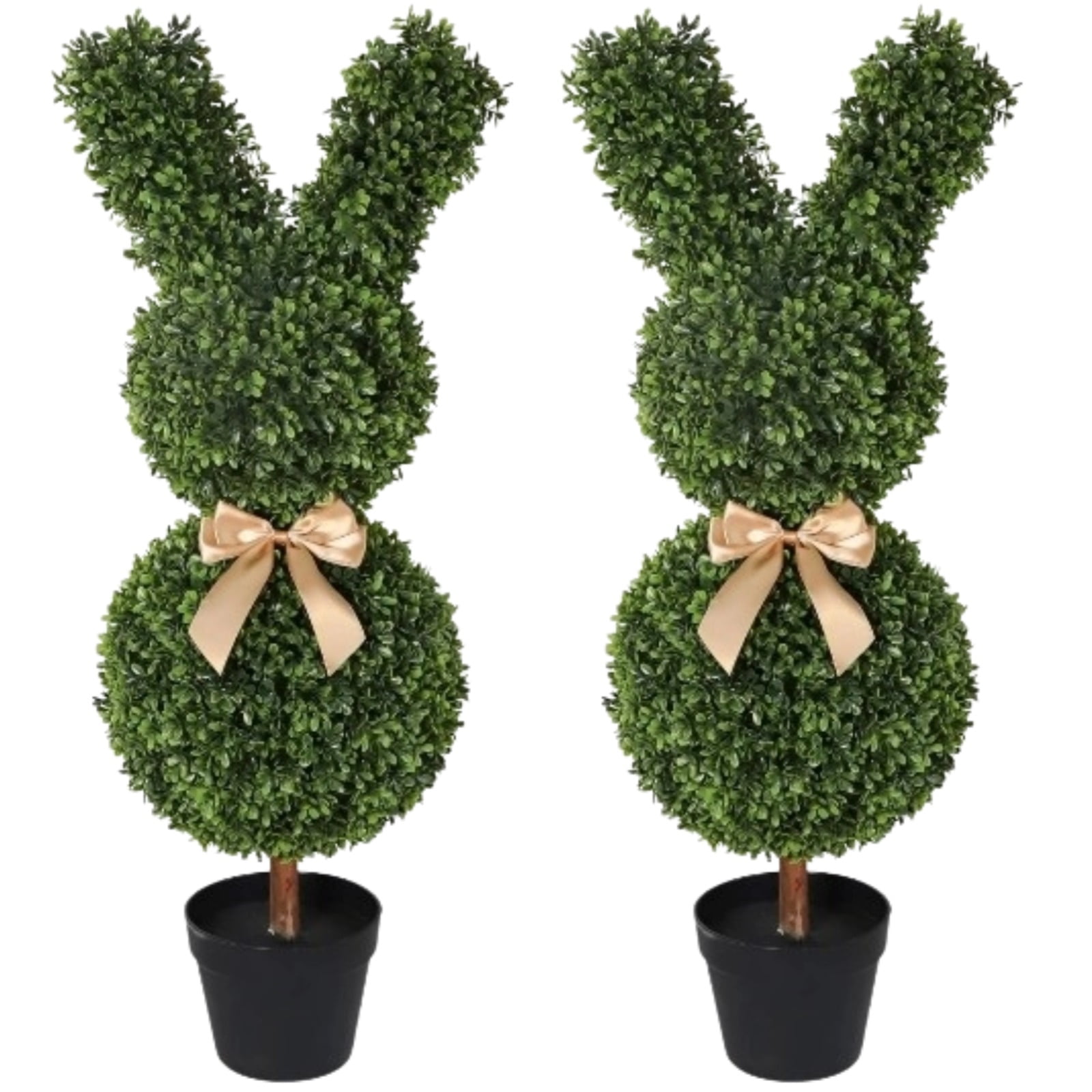 Wldoasz 2PCS Bunny Topiary Outdoor - Rabbit Shaped Topiary Trees ...