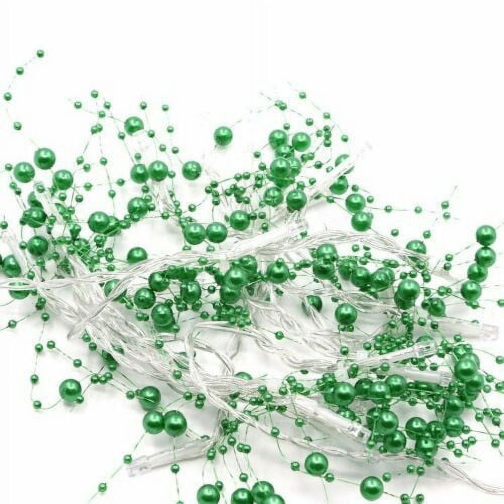 Wldoasz 8.3FT Christmas Berry Beaded Garland with LED String Lights ...