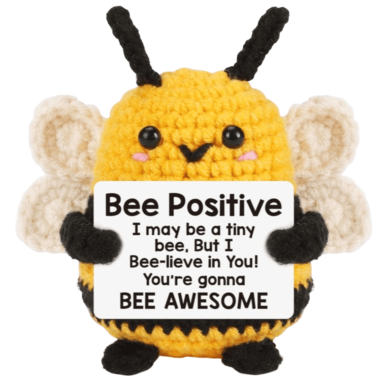 Wldoasz Crochet Bee, Handmade Crochet Emotional Support Bee Gift ...