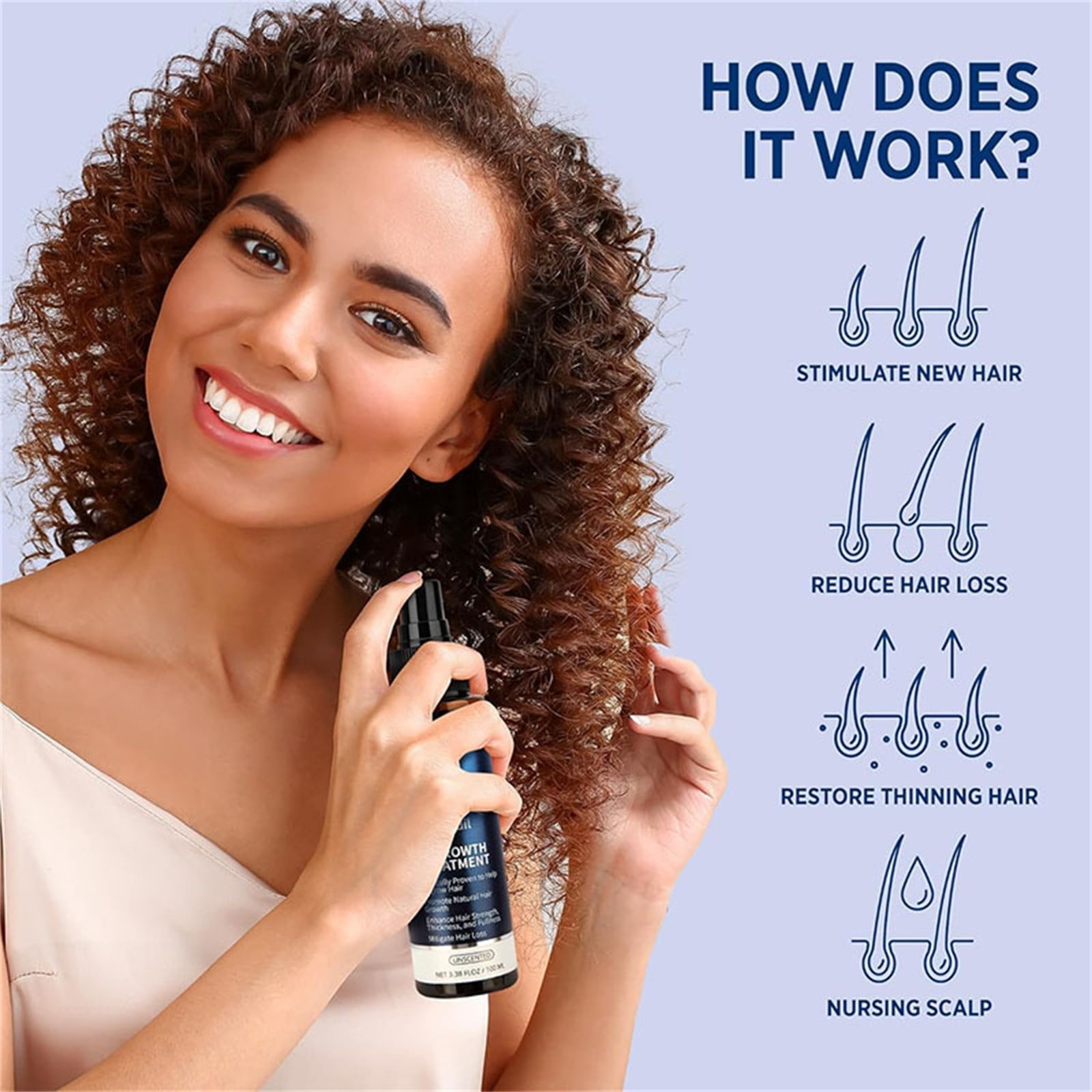 Wldoasz Hair Growth Serum Hair Loss Spray Spray Design 100ML Repairs ...