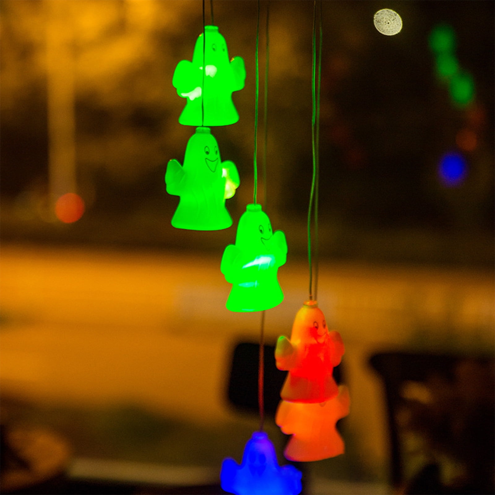 Wldoasz Halloween Solar Wind Chime for Outdoor Decorations, Fall Wind Chime for Outsides ...