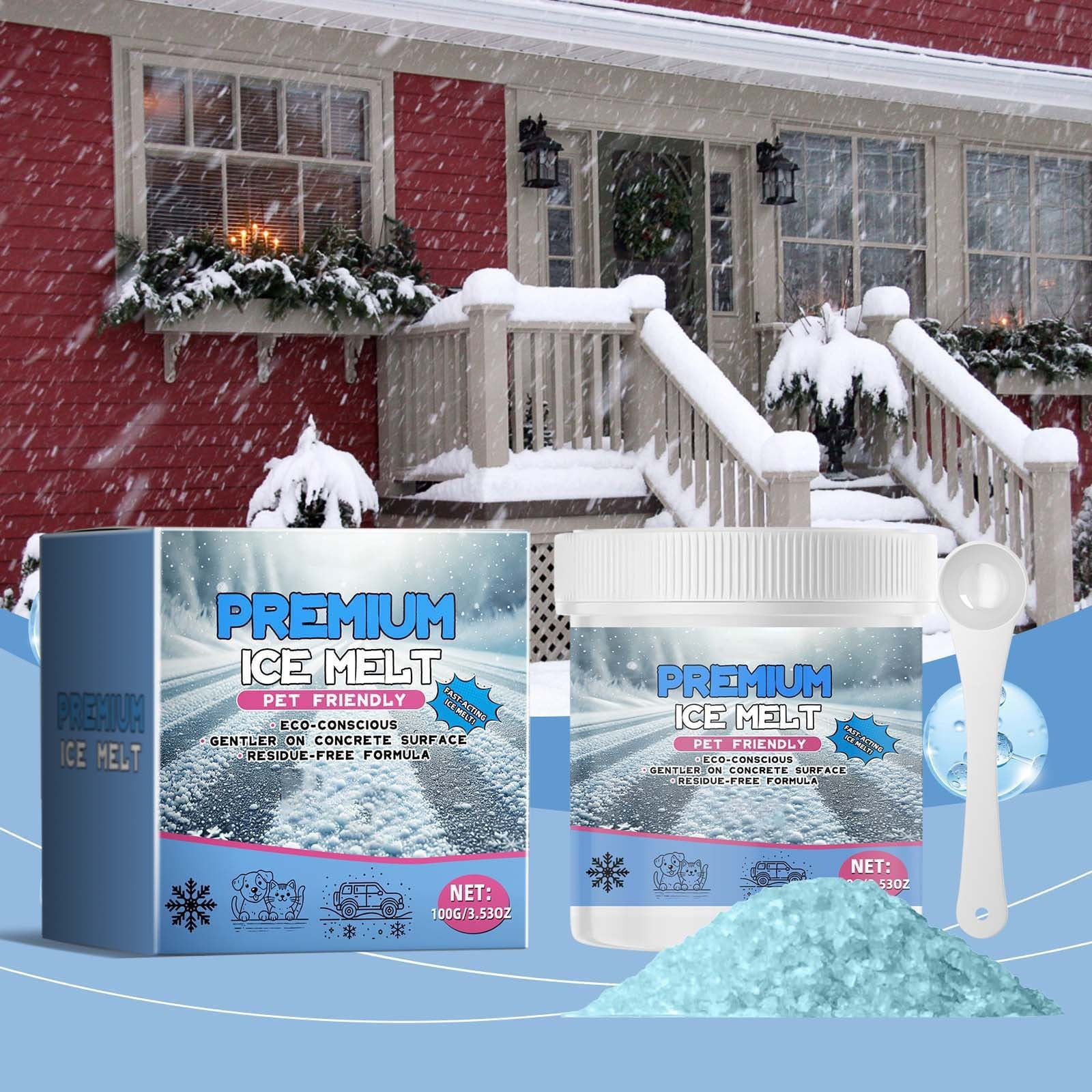 Wldoasz Pet Friendly Salt for Ice and Snow, Fast-Acting Magnesium ...