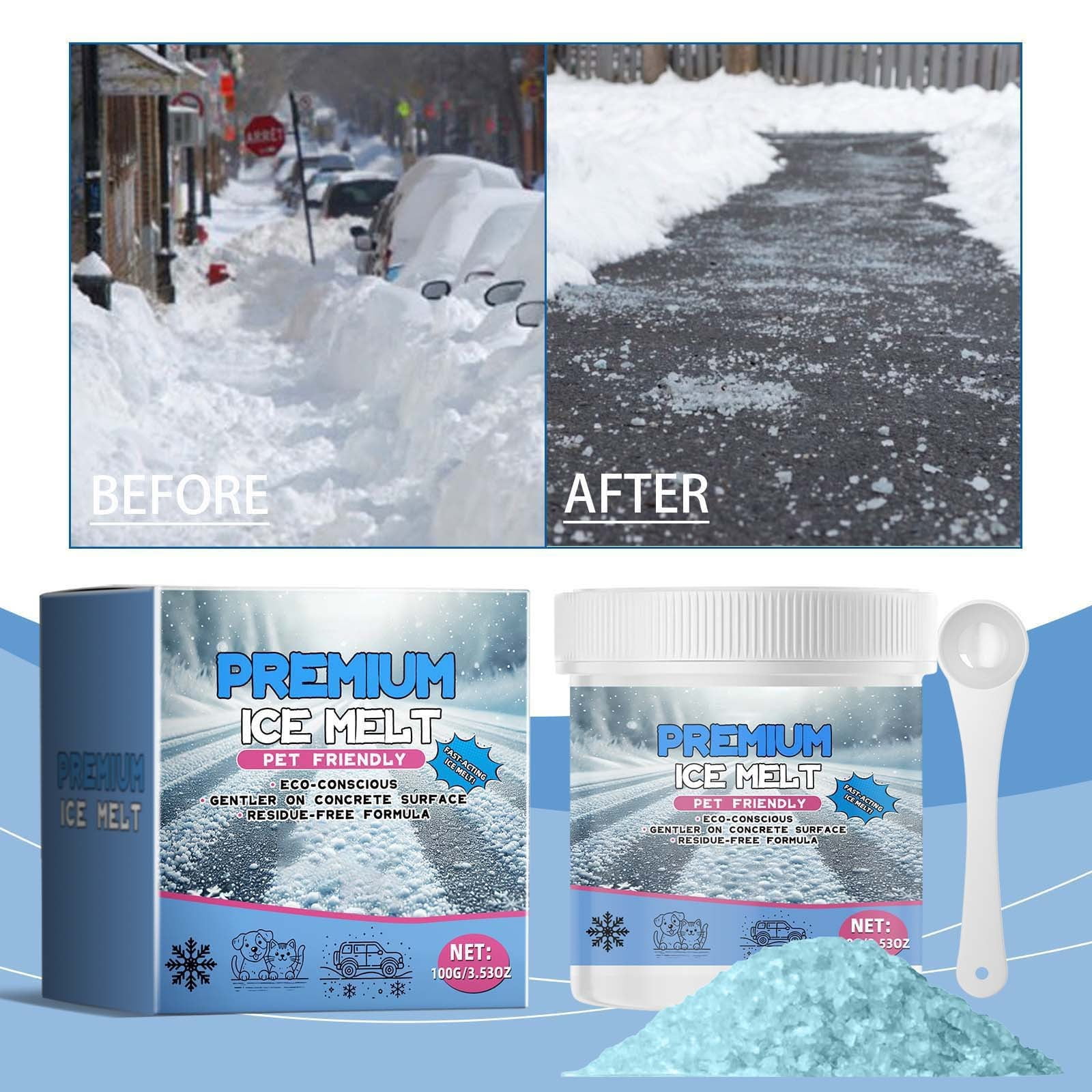 Wldoasz Pet Safe Ice Melt，Ice Melt Safe for Concrete，Safe Magnesium ...
