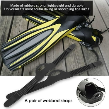 Scuba Diving Snorkeling Rubber Fin Keepers/Gripper Set - Pair (Medium ...