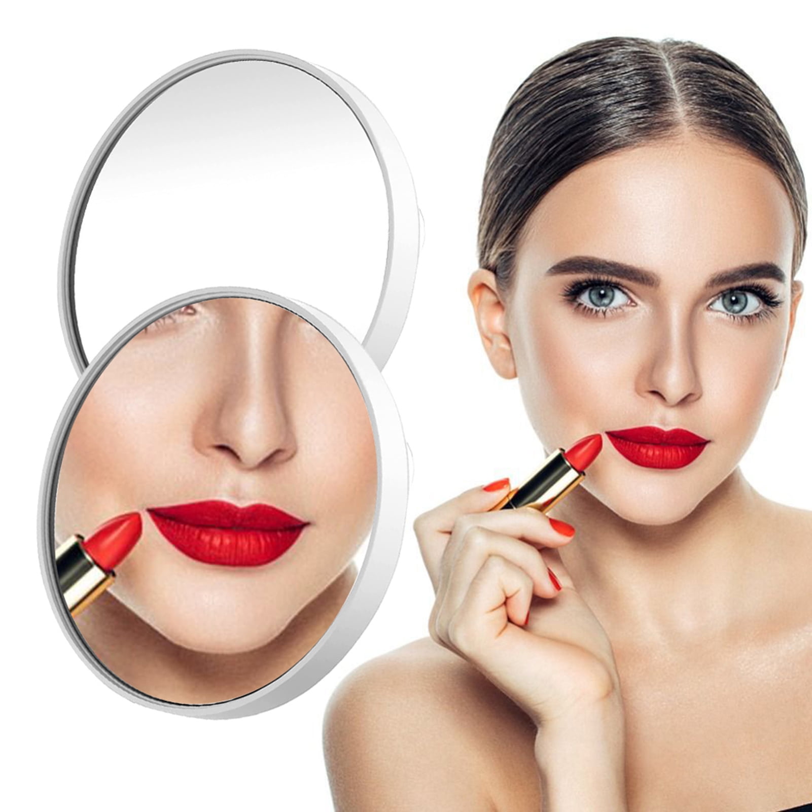 Wliqien 1 Set 20/10X Magnifying Mirror with Suction Cup And Tweezer ...