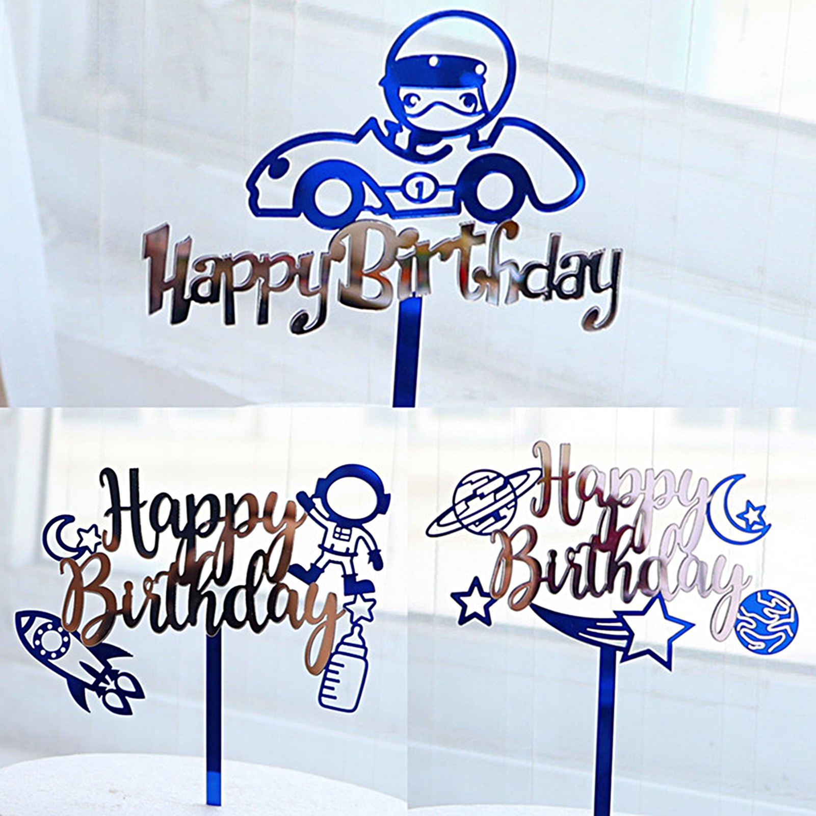 Wliqien Cake Topper Multi-purpose Cartoon Food Grade Smooth Surface ...