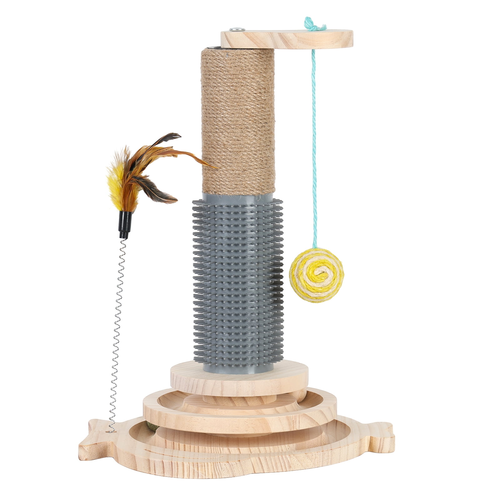 Wliqien Cat Ball Track Toy, Cat Scratching Post Cat Scratcher with ...