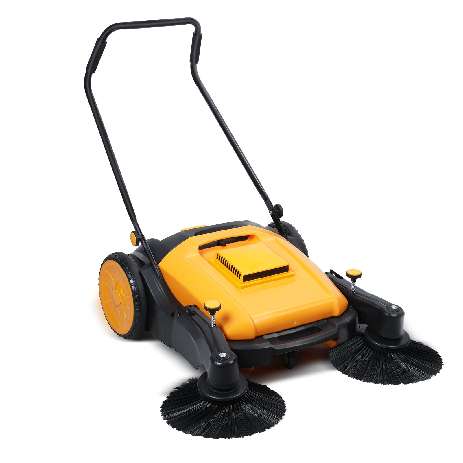 Wliqien Floor Sweeper with 12 Gal Waste Container, 38,000 Square Feet ...