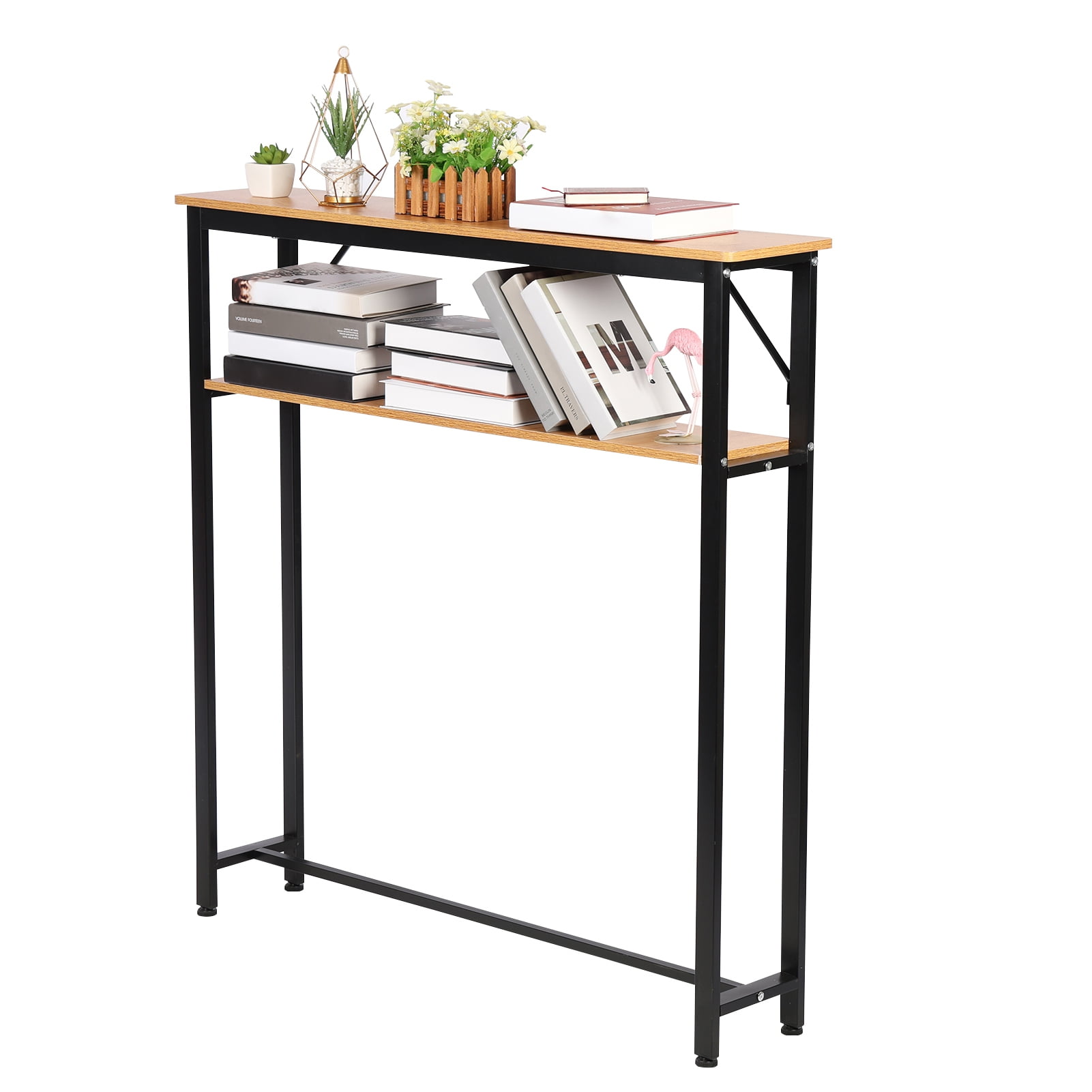 Wliqien Sofa Table, Double Layer Console Table, Narrow Entryway Table ...