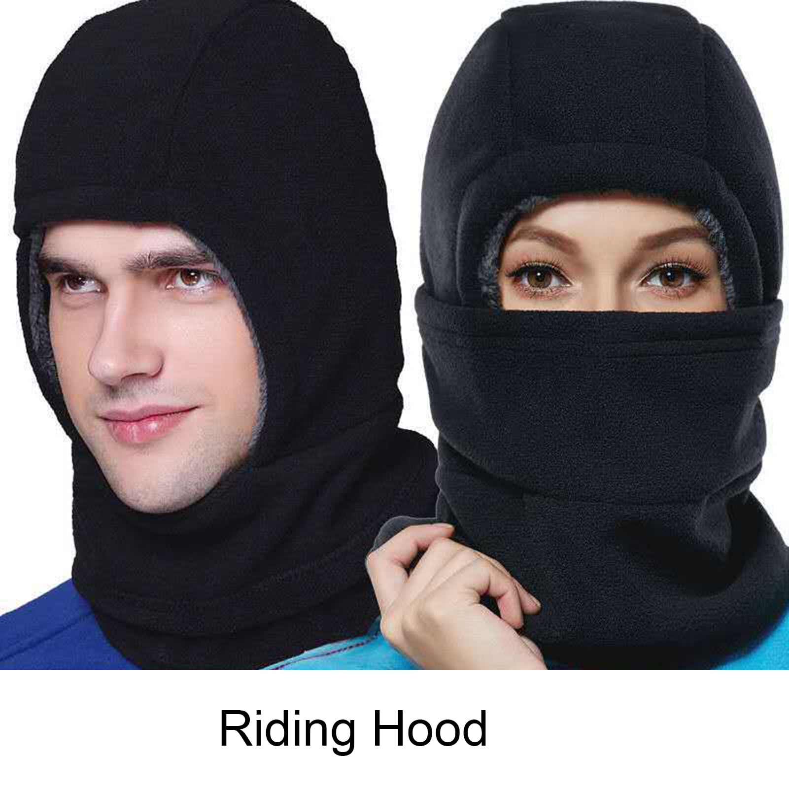 Wliqien Winter Windproof Outdoor Fleece Hat Thickened Cold-proof Warm ...