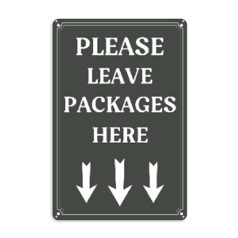 Wllo0ord Delivery Signs For Packages Please Leave Packages Here Sign ...