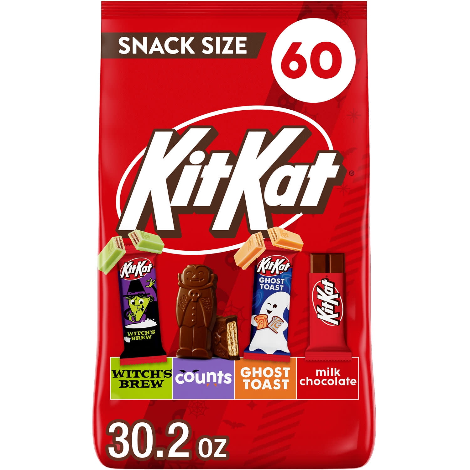 KIT KAT® Assorted Flavored Wafer Snack Size, Halloween Candy Bulk Bag ...